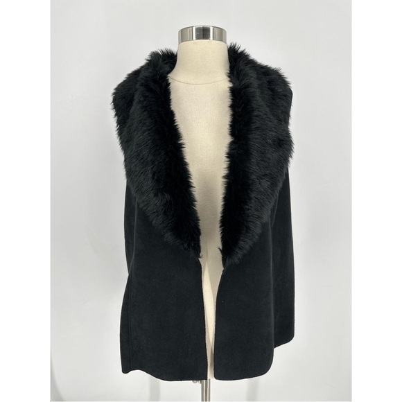 Chico's | Jackets & Coats | Chicos Faux Fur Open Front Vest | Poshmark